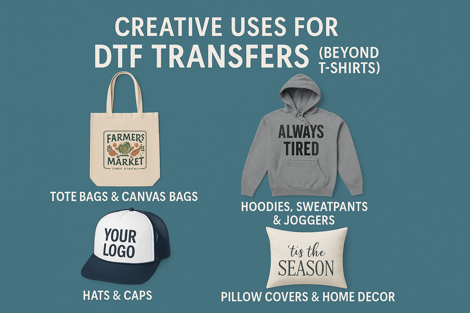 Creative Uses for DTF Transfers (Beyond T-Shirts) – Blu Ridge Design Co ...