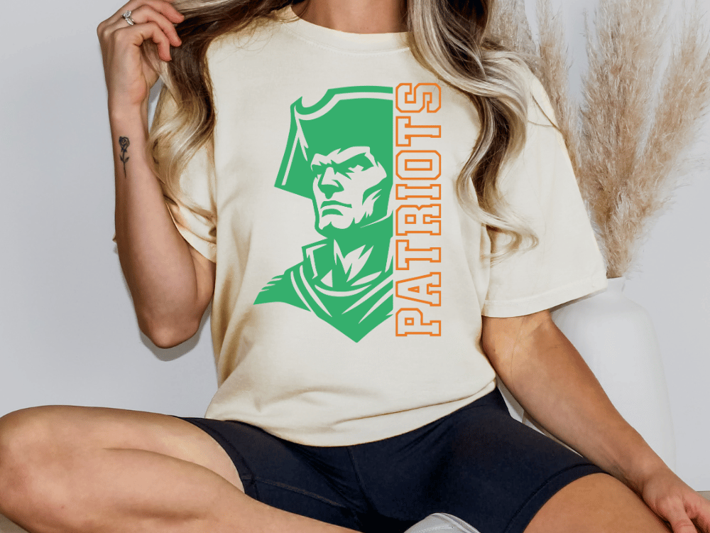 Pinewood Patriots Mascot Graphic T-Shirt - Blu Ridge Design Co. – Blu ...